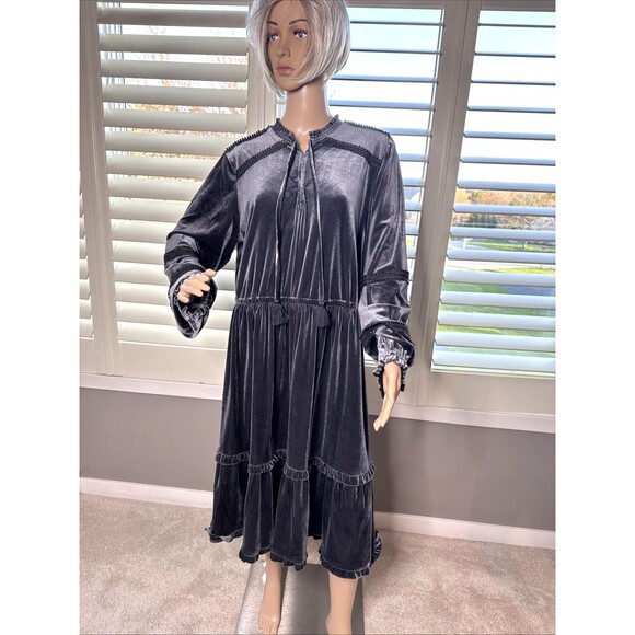 Kate and Sam | Dresses | Kate Sam Xxl Velvet Dress Ruffles 2x Dress ...